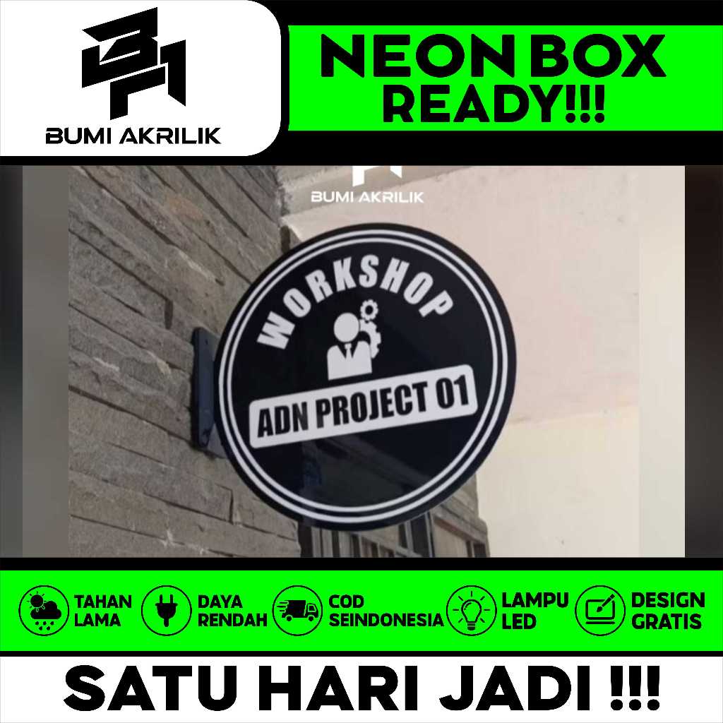 Jual Papan Nama Toko Akrilik 2 Sisi | Usaha Sign Board Akrilik | Shopee ...