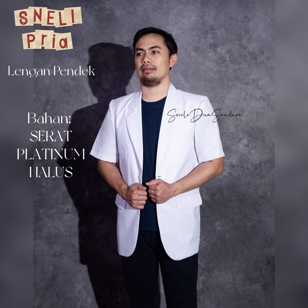 Jual JAS DOKTER (SNELLI) PRIA LENGAN PENDEK DUA SAUDARA | Shopee Indonesia
