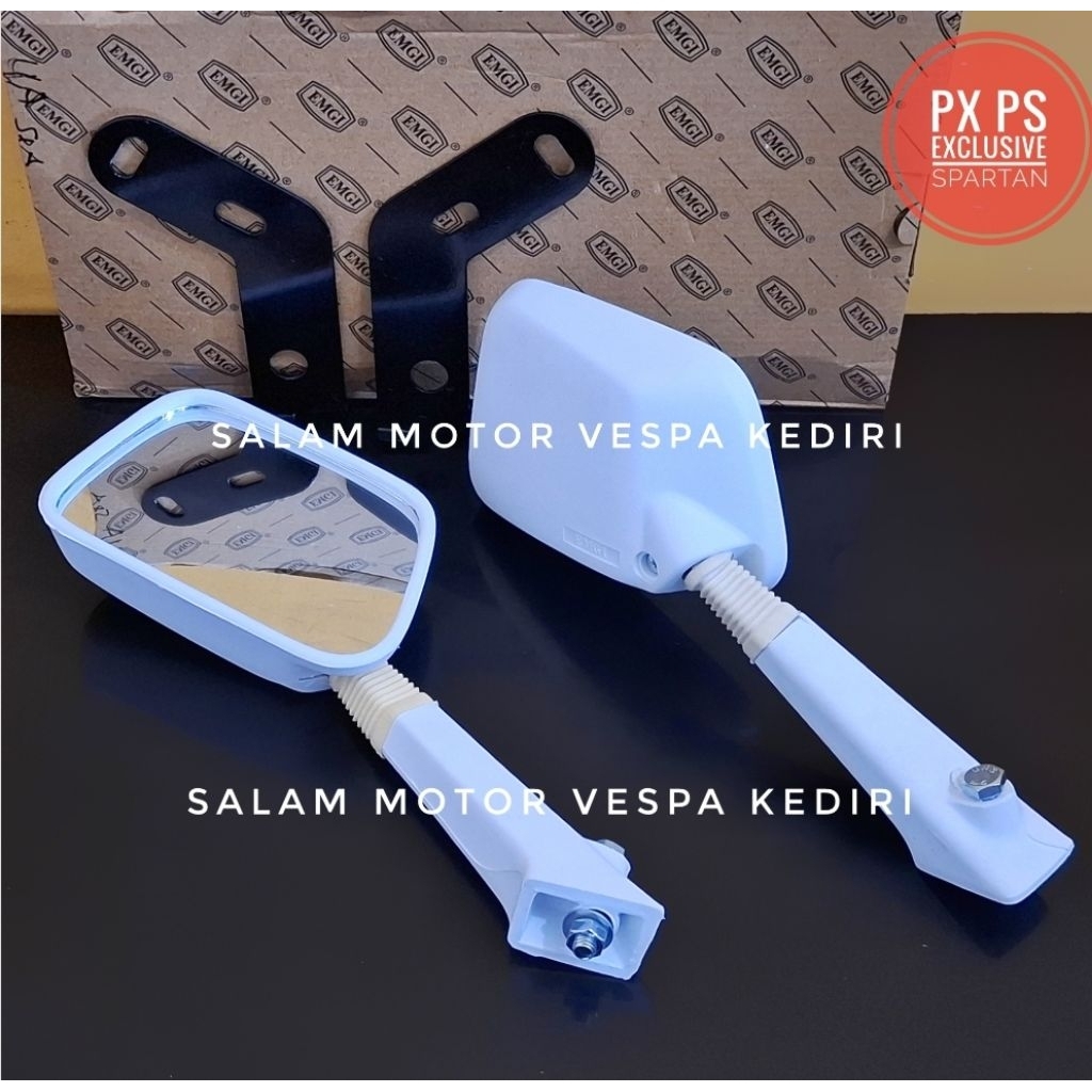 Jual Spion vespa klasik EMGI PUTIH set vespa px ps exclusive spartan ...