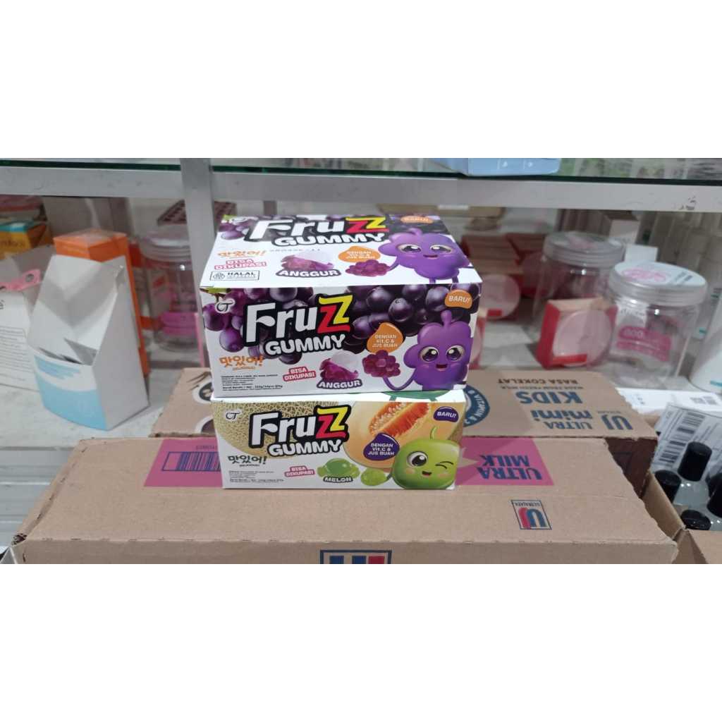 Jual ( Perbox Isi 24 ) Fruzz Gummy Dengan Vitamin C & Jus Buah 5gr isi ...