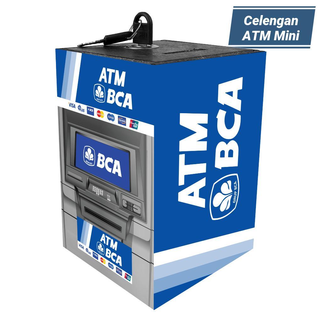 Jual Celengan Motif ATM BRI BCA MANDIRI Sedang Ukuran 10x10x15 cm ...