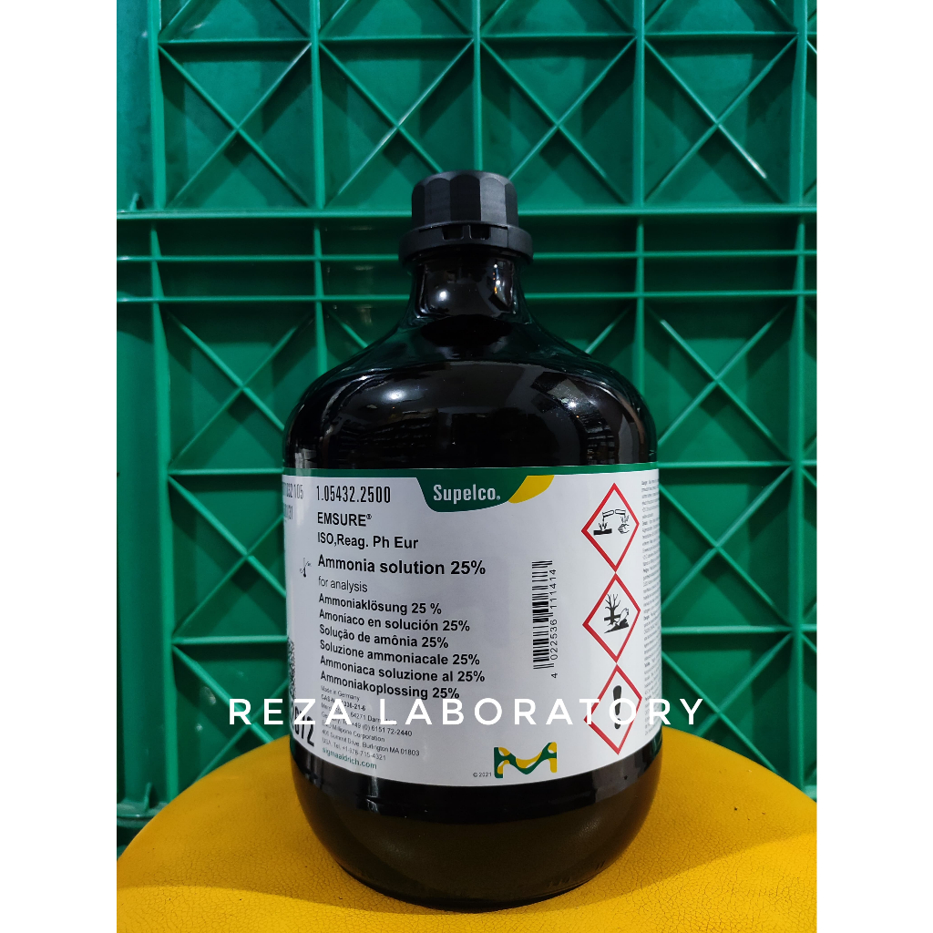 Jual AMMONIA SOLUTION / LARUTAN AMONIA / NH4OH MERCK 105432 2,5L ...