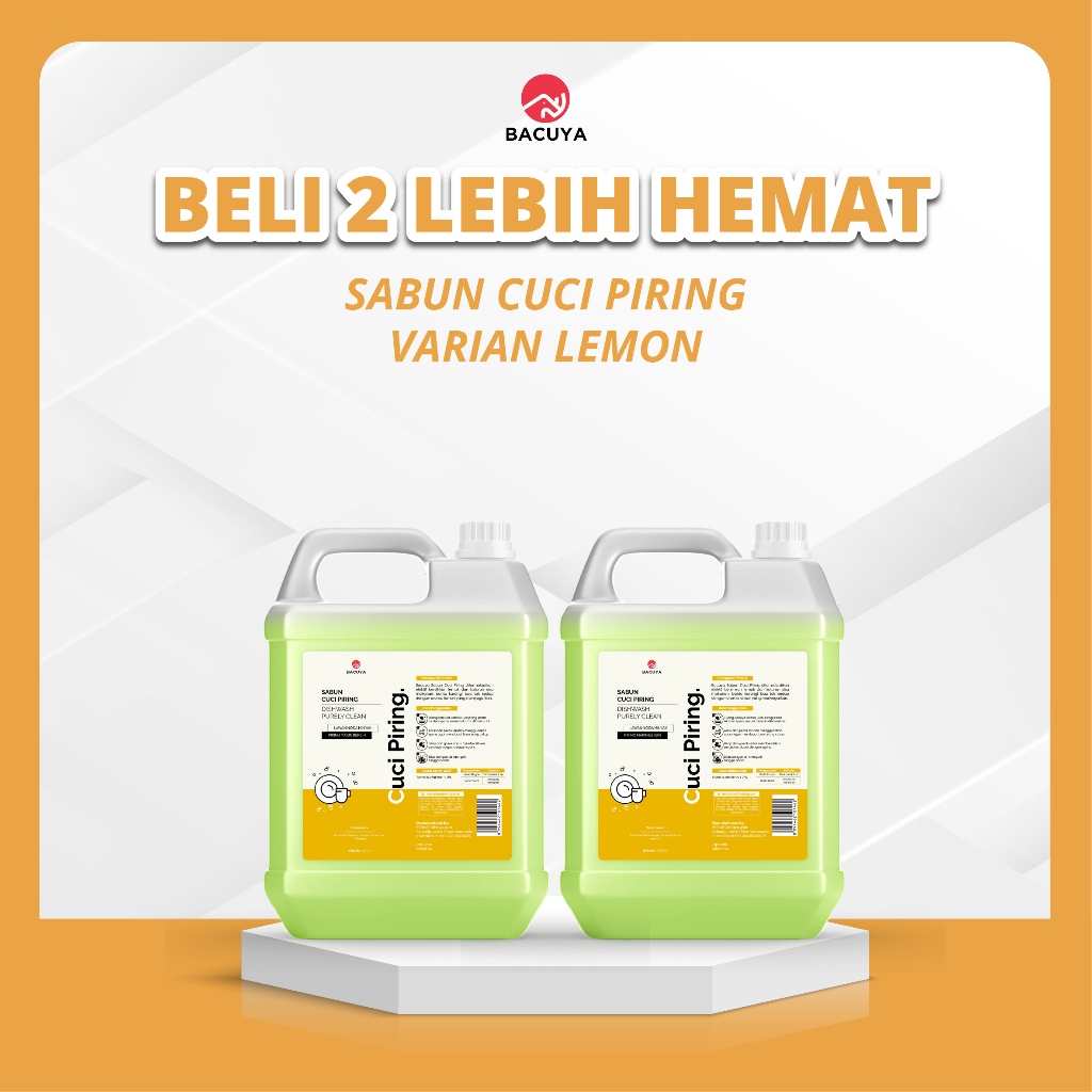 Jual BACUYA Sabun Cuci Piring Beli 2 Lebih Hemat Aroma Lemon ...