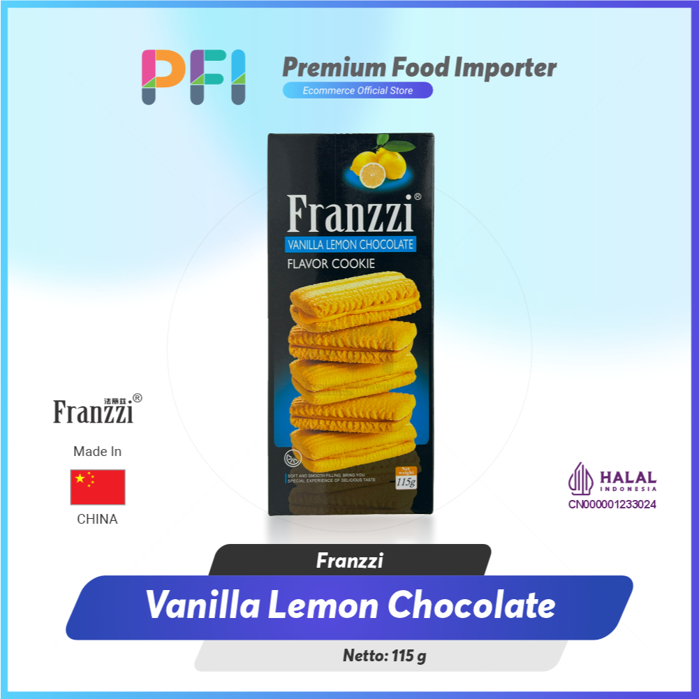 Jual Franzzi Vanilla Lemon Chocolate Cookie 115gr Box | Shopee Indonesia