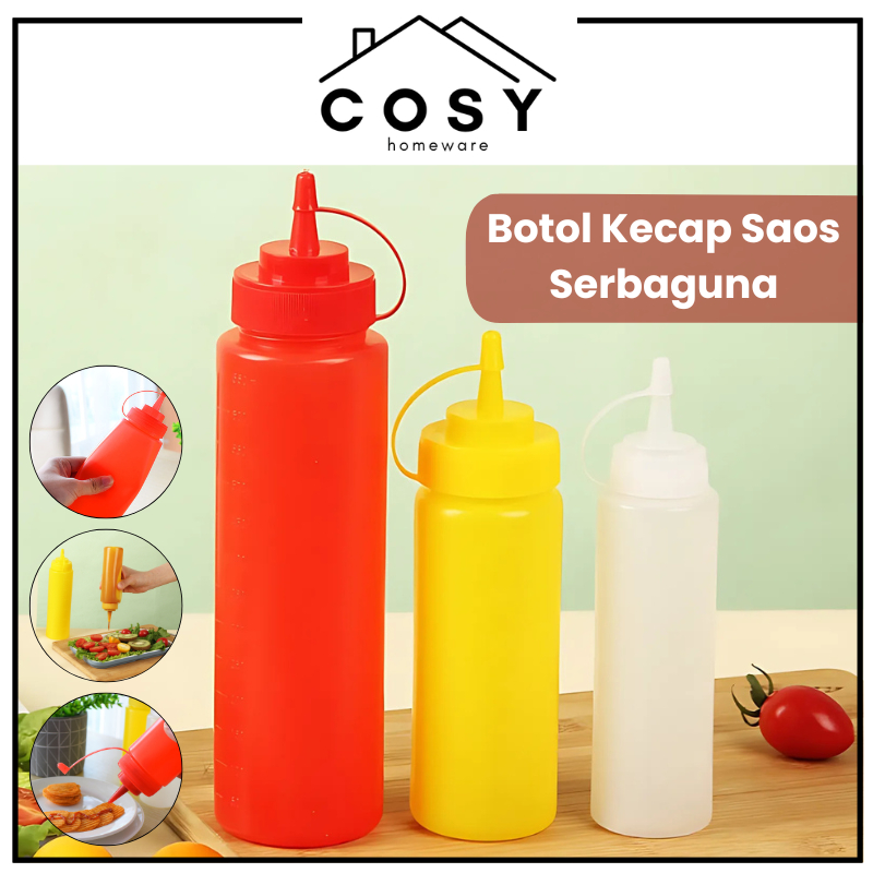 Jual COSY Botol Kecap Saos Mayonaise Minyak Cuka Bahan Plastik Murah ...