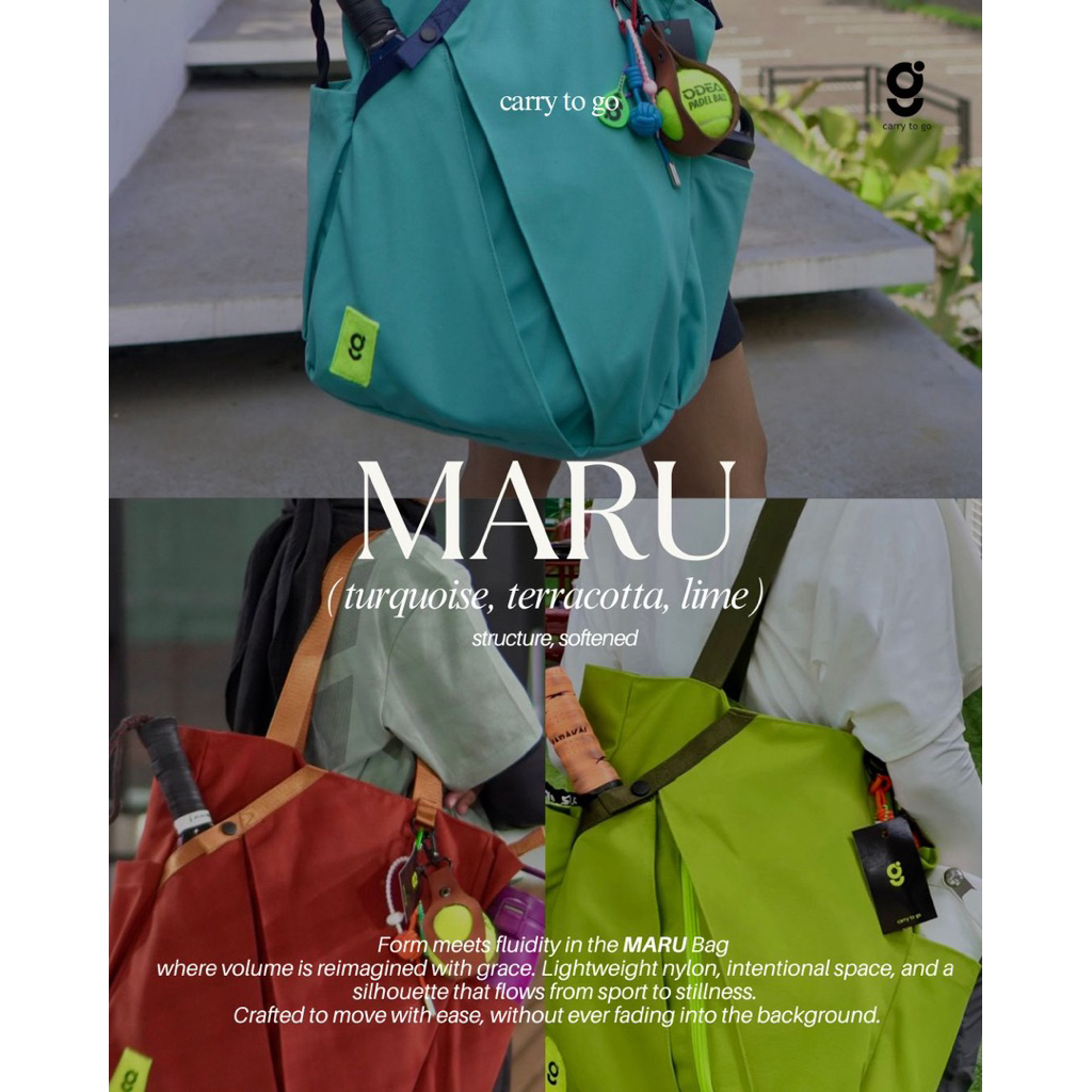 Jual CARRY TO GO - MARU PADEL BAG - STRUCTURE CANVAS TOTEBAG | Shopee ...