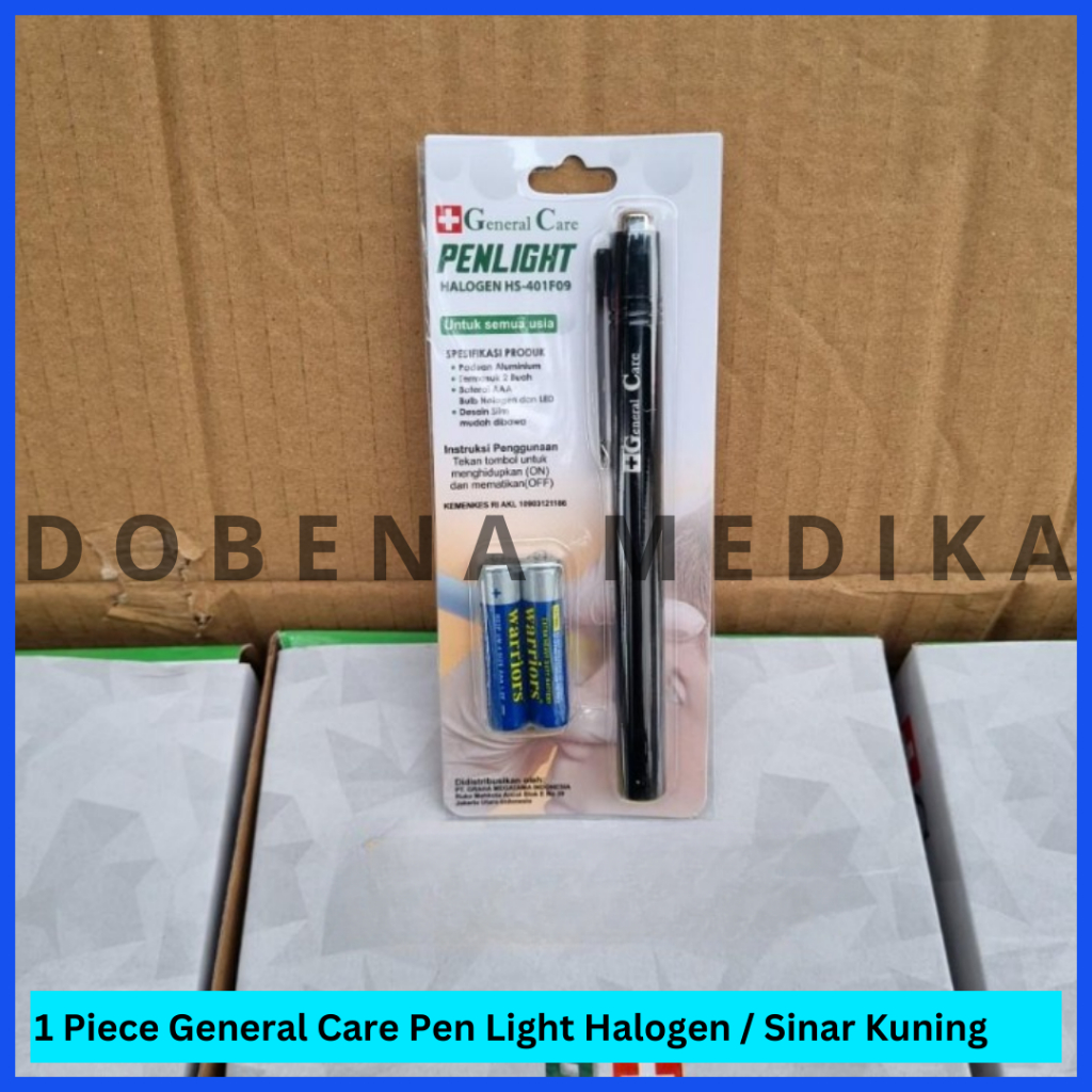 Jual General Care Pen Light LED Halogen Sinar Kuning Putih Senter ...