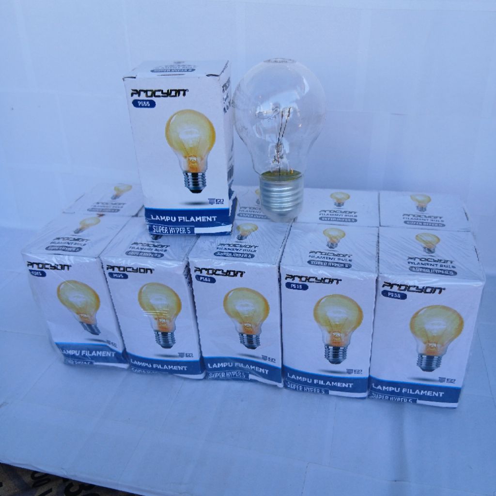 Jual Paket Hemat 10 Pcs Lampu Bohlam Dop Procyon PS 55 Jumbo Hyper 5 ...