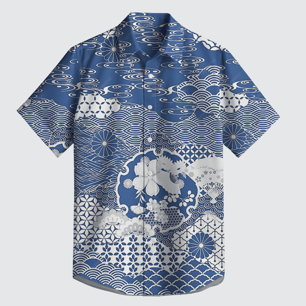 Jual SHIRT - BLUE AND WHITE | Shopee Indonesia
