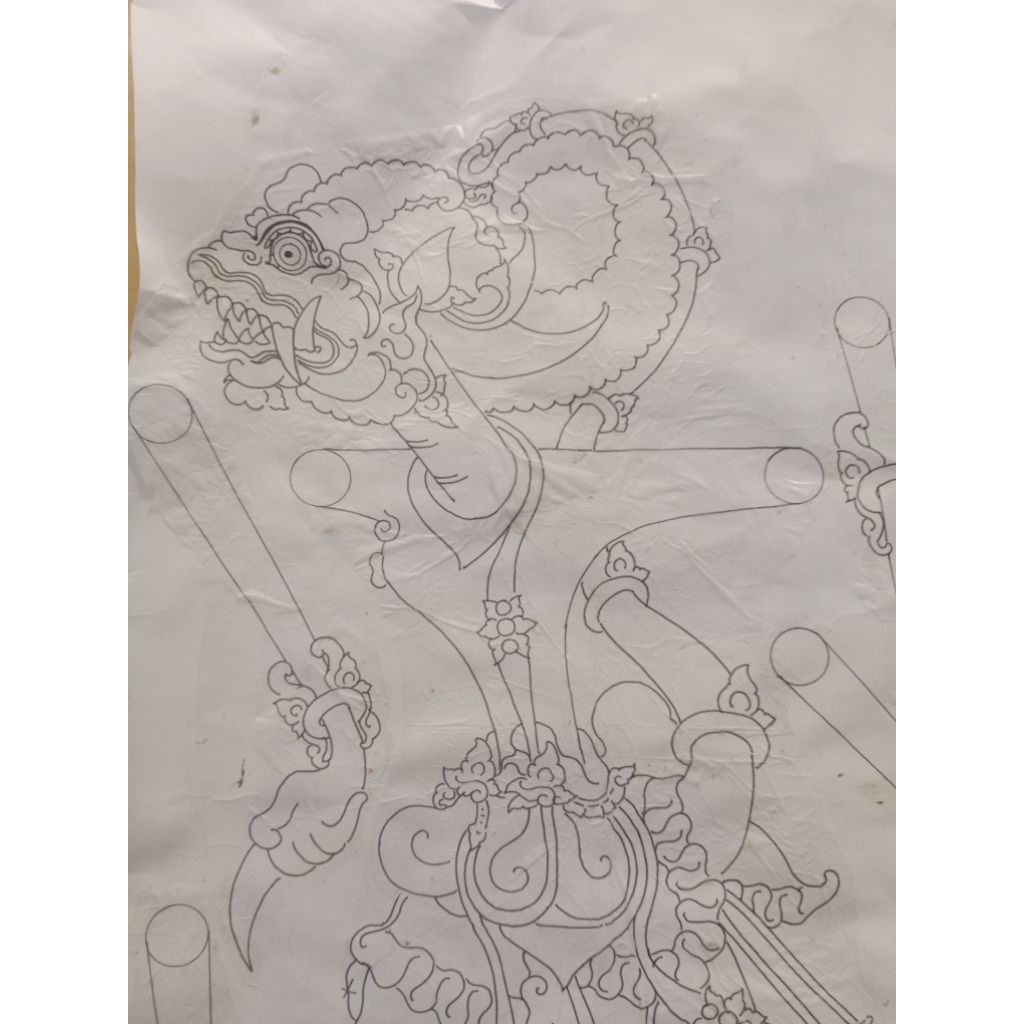 Jual sketsa wayang Hanuman kreasi baruu | Shopee Indonesia