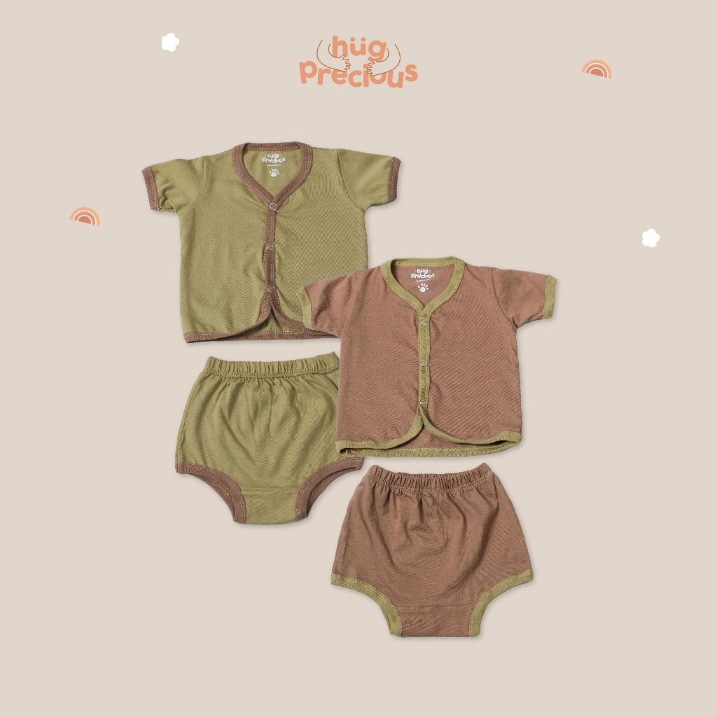 Jual Hug Precious - Little Wear Short Set - Zen - Baju Bayi | Shopee ...
