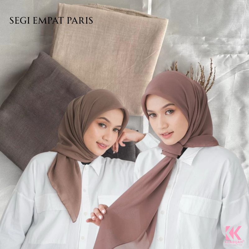 Jual Paris Premium Segi Empat Voal | Jilbab Paris Premium Polos ...