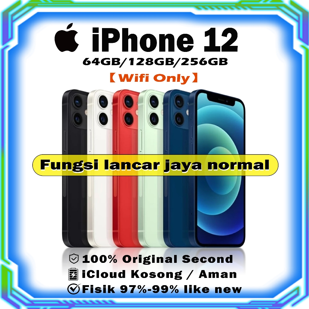 Jual iPhone 12 64GB/128GB/256GB original mulus good conditions fulset mulus second 100%/Hemat ...