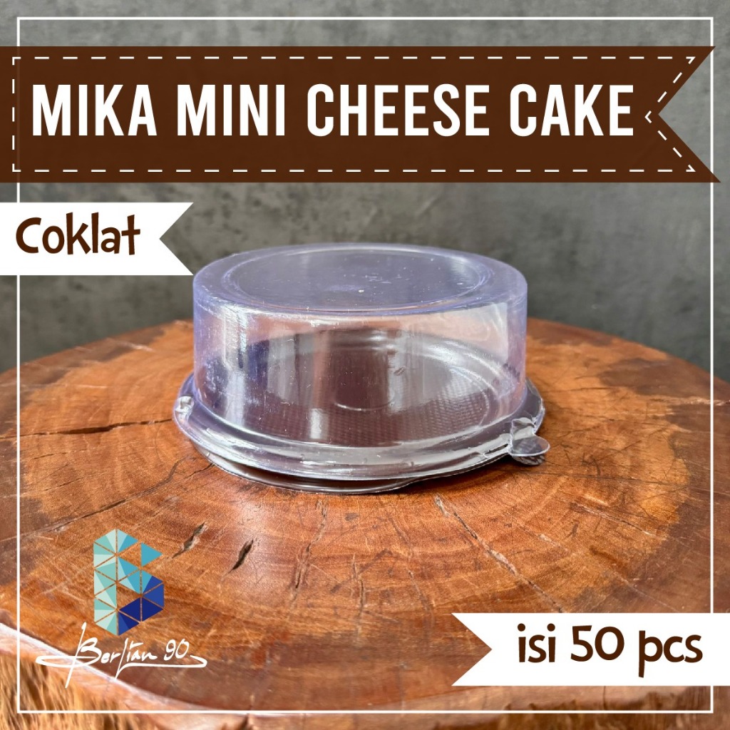 Jual ( ISI 50 ) Mika Mini Cheese Cake Bulat / Mika Mini Cheese Cake ...