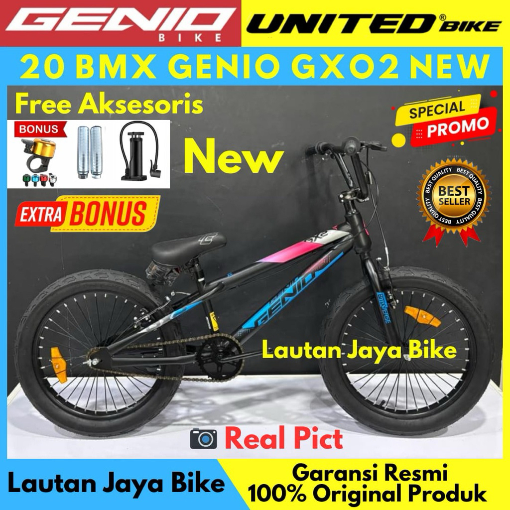 Jual Sepeda Anak Laki laki BMX 20 GENIO GX01 BY UNITEDBIKE | Shopee ...