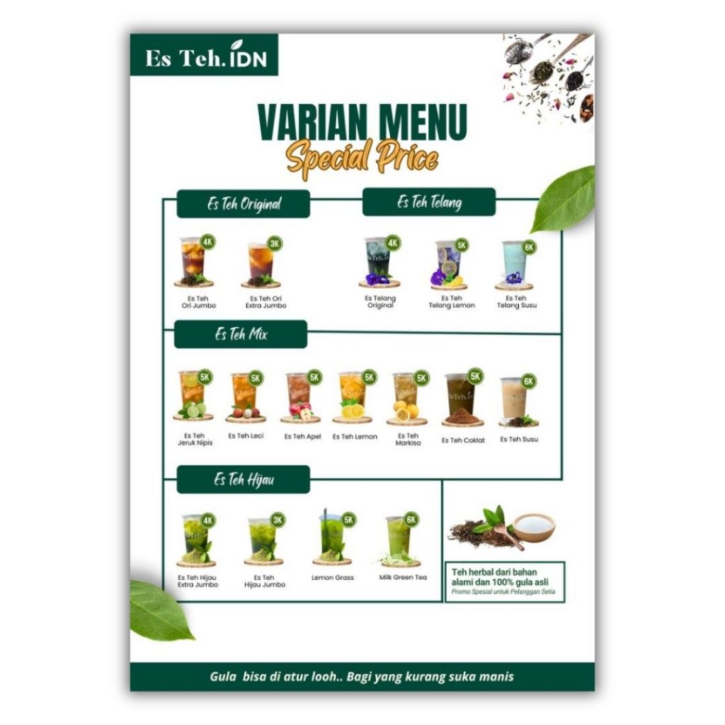Jual cetak daftar menu ukuran a3 | Shopee Indonesia