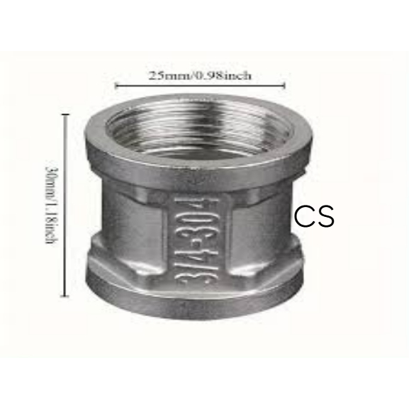 Jual Socket 3/4 Drat Dalam Stainless Steel SUS 304 / Fitting Pipa Soket ...