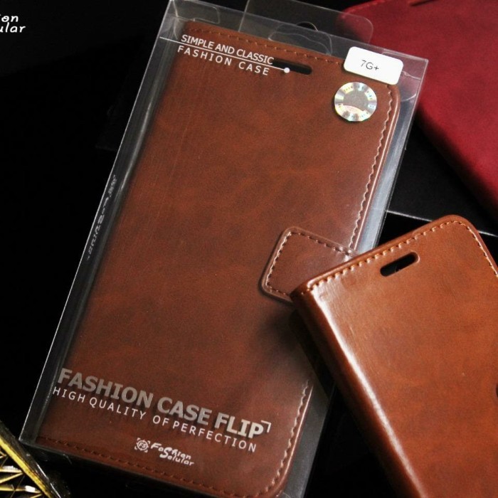 Jual Leather Flip Cover ITEL S25 S25 Ultra S23 S23+ Plus Itel P40 P55 A70 Wallet Case Casing ...