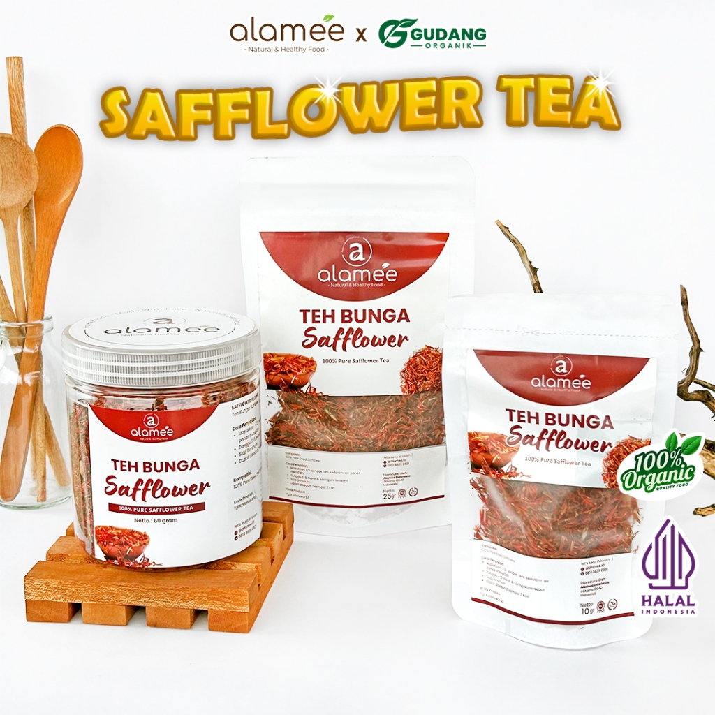 Jual alamee teh bunga safflower menyediakan kemasan praktis untuk ...