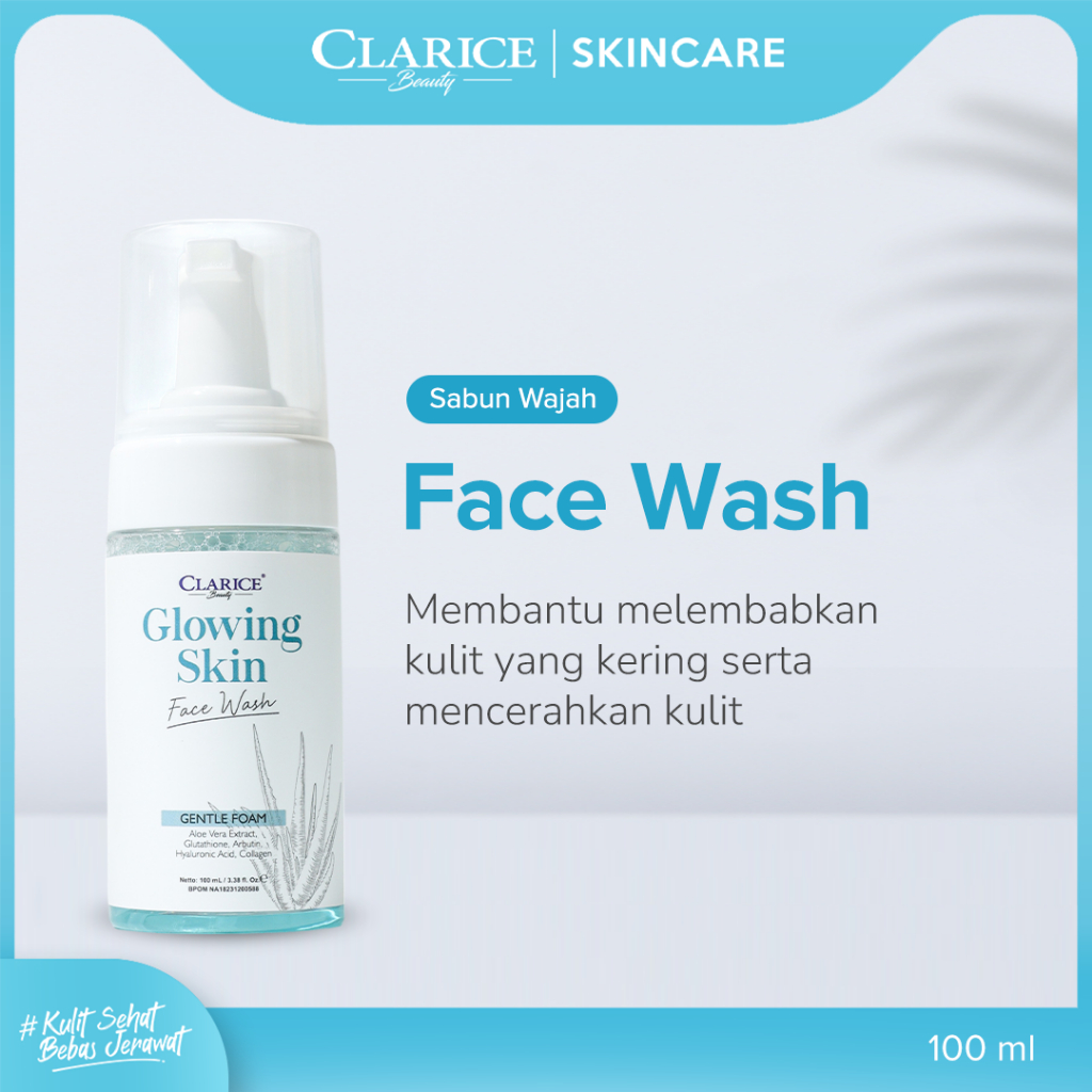 Jual CLARICE BEAUTY Glowing Skin Face Wash | Sabun muka pencerah kulit ...
