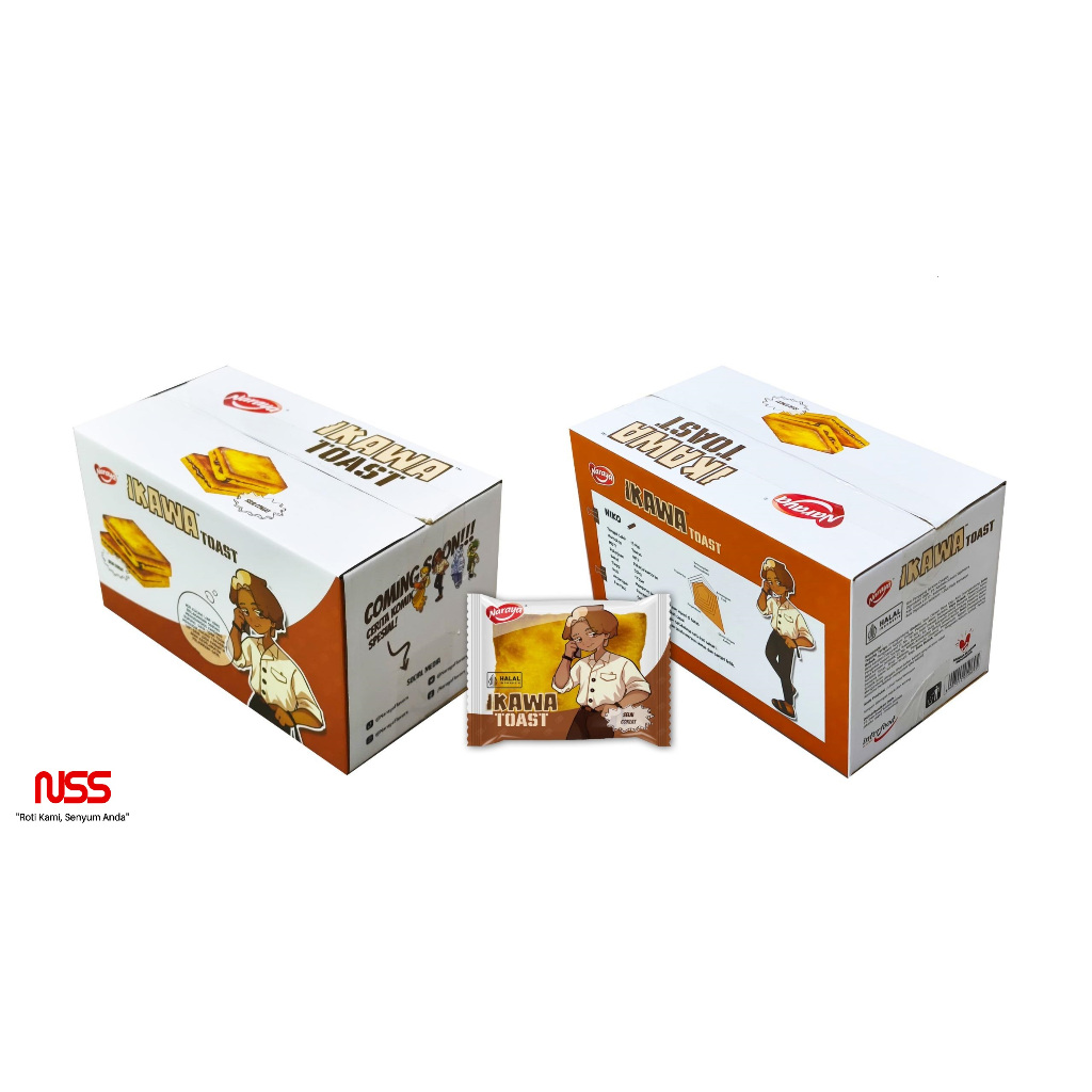 Jual [Box Eksklusif] - Naraya Ikawa Toast Roti Panggang Rasa Coklat 60g ...