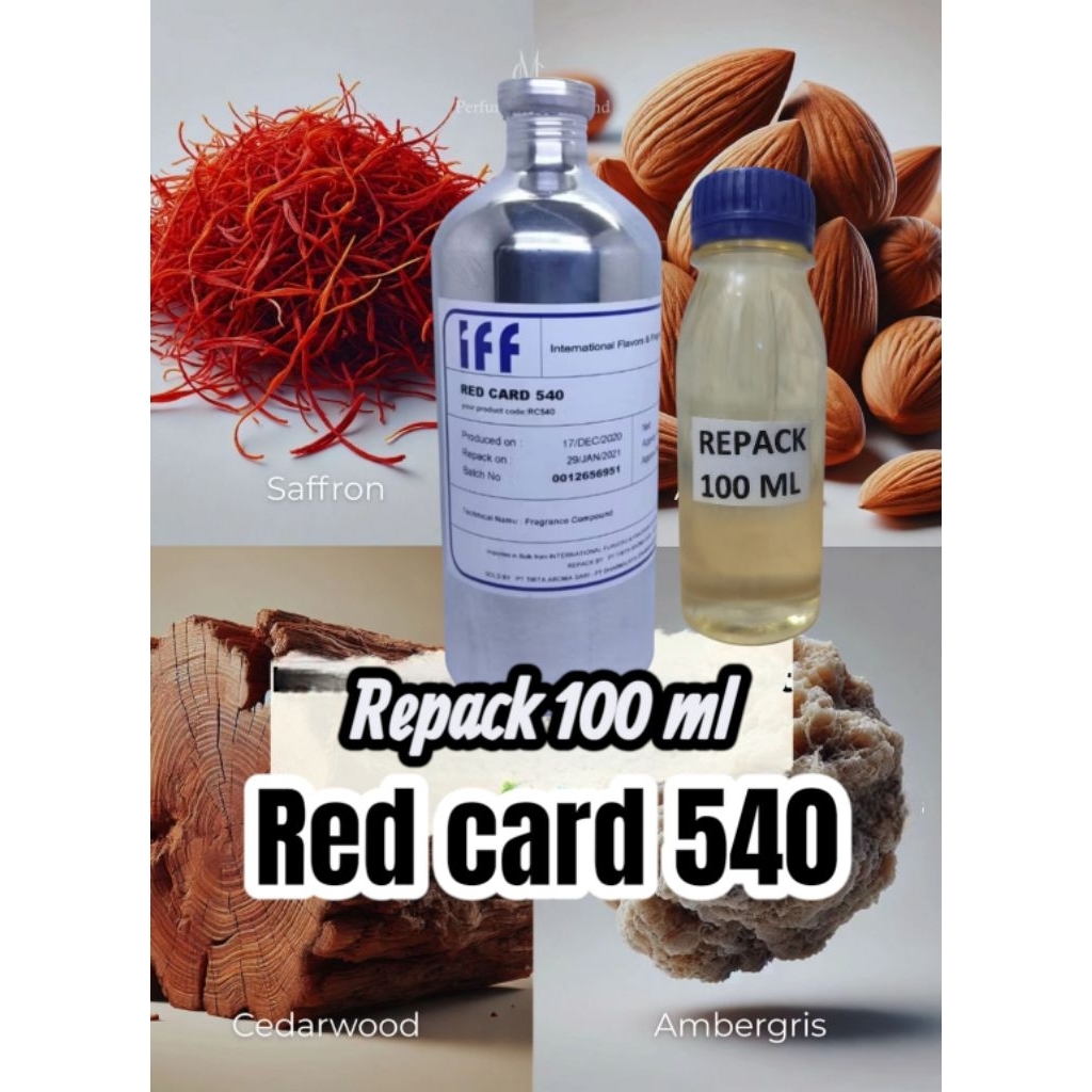 Jual 100 ml Grosir parfum Bibit biang Murni Red Card 540 iff Kemasan ...