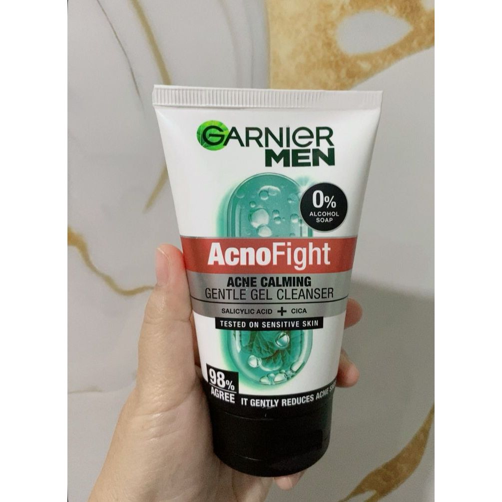 Jual GARNIER Men Facial Wash 100ml Acno Fight Acne Calming [ 0% Alcohol ...