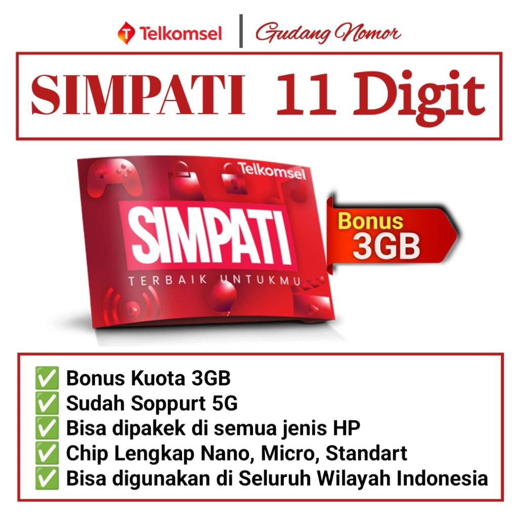 Jual Nomor Cantik Telkomsel Simpati 11 Digit Nomer Cantik Simpati 11 Digit Telkomsel No Cantik ...