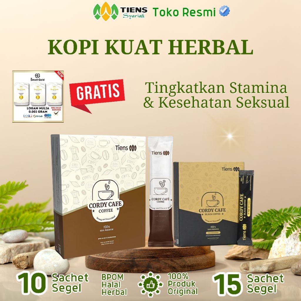 Jual Kopi Tiens Cordy Cafe Original Kopi Herbal Stamina Tahan Lama ...