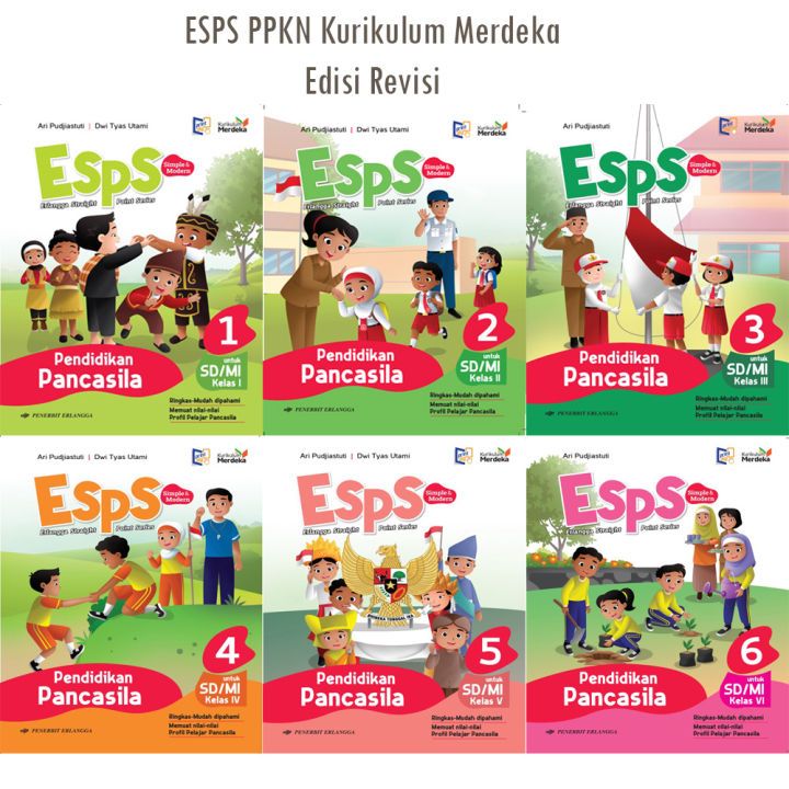 Jual BUKU ESPS PENDIDIKAN PANCASILA EDISI REVISI UNTUK SD/MI KURIKULUM MERDEKA ERLANGGA | Shopee ...