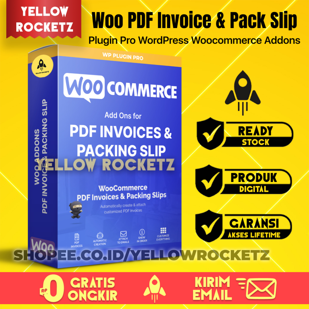 Jual WOOCOMMERCE INVOICE & PACKING SLIP ADDONS - WP Plugin Pro WordPress Plugins - Lifetime ...