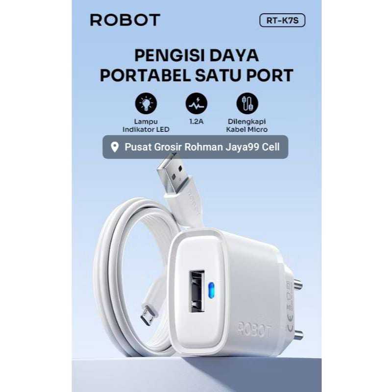 Jual 1 SET CHARGER ROBOT RT-K7S POWER ADATOR SEPAKET BONUS KABEL DATA ...