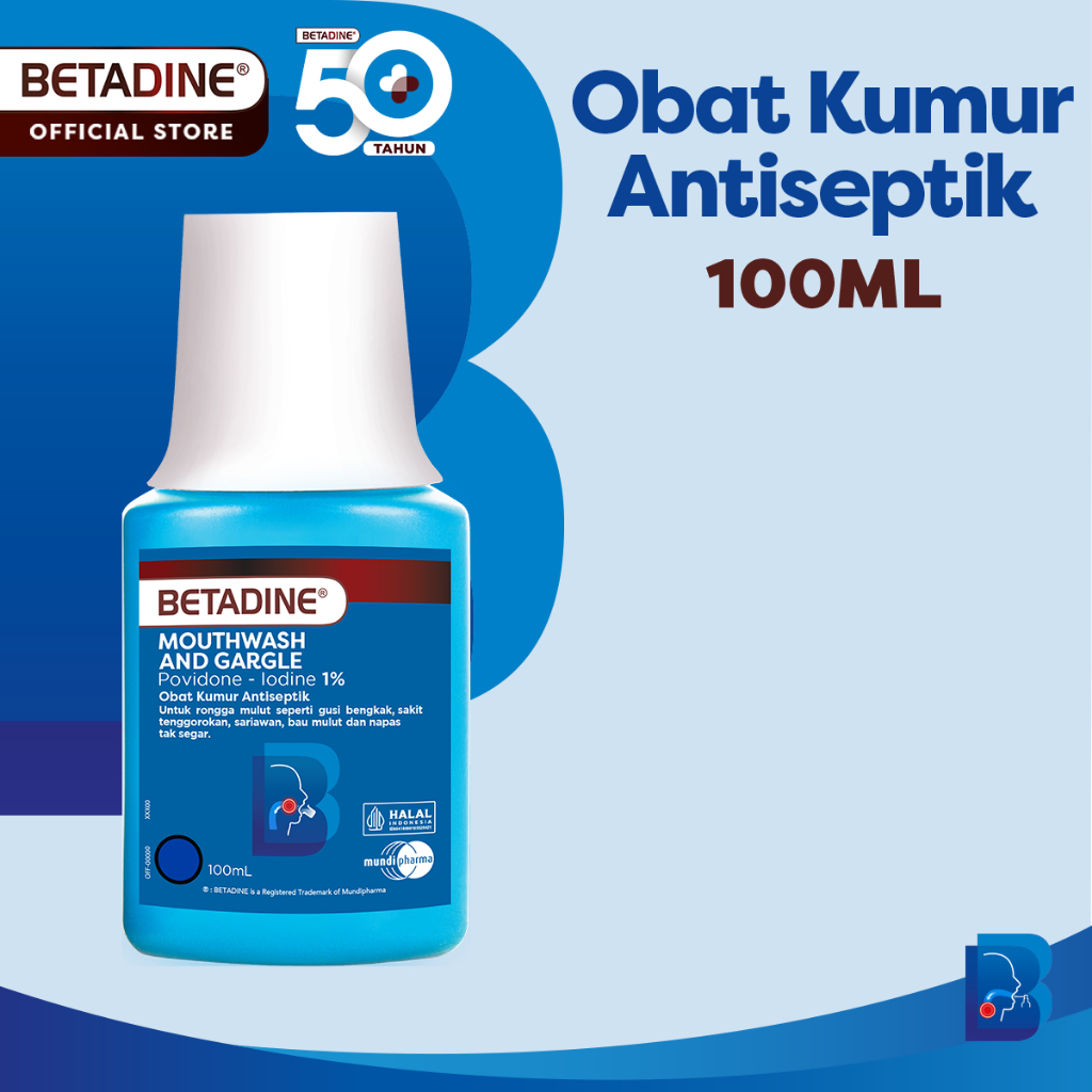Jual BETADINE MOUTHWASH & GARGLE Obat Kumur Antiseptik 100ml | Shopee ...