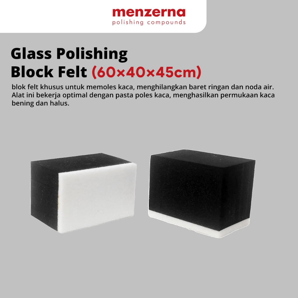 Jual Glass Polishing Block Felt Pad Poles Manual Jamur Kaca Kerak Air ...