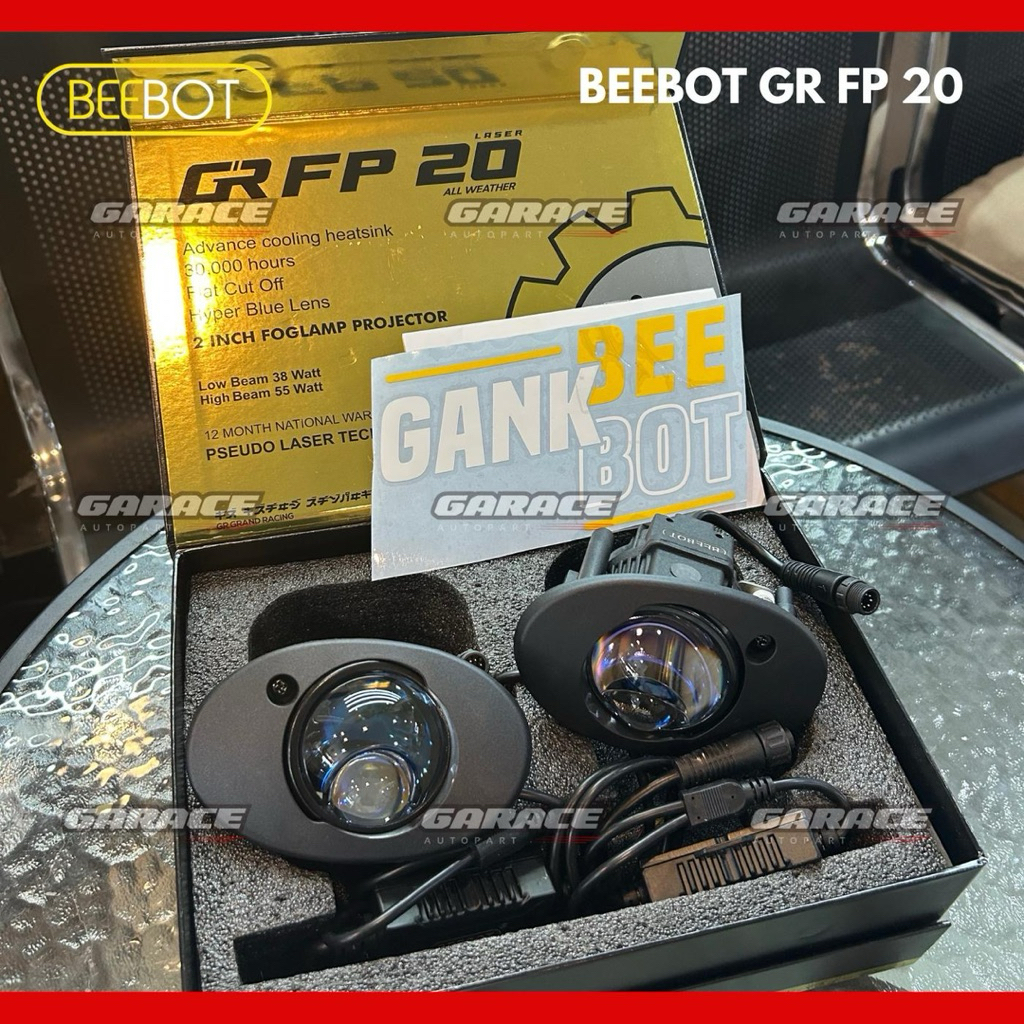 Jual Beebot GR FP 20 Foglamp Projector 2 Inch Toyota/Honda Blue Lens 3 Mode Warna 38W/55W ...