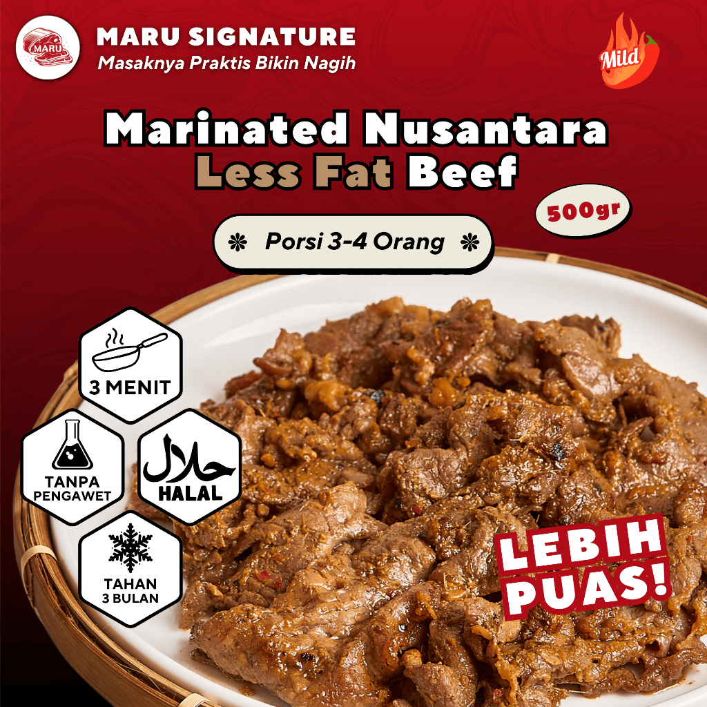 Jual MARU SIGNATURE Daging Sapi Slice Tanpa Lemak Marinasi Bumbu ...