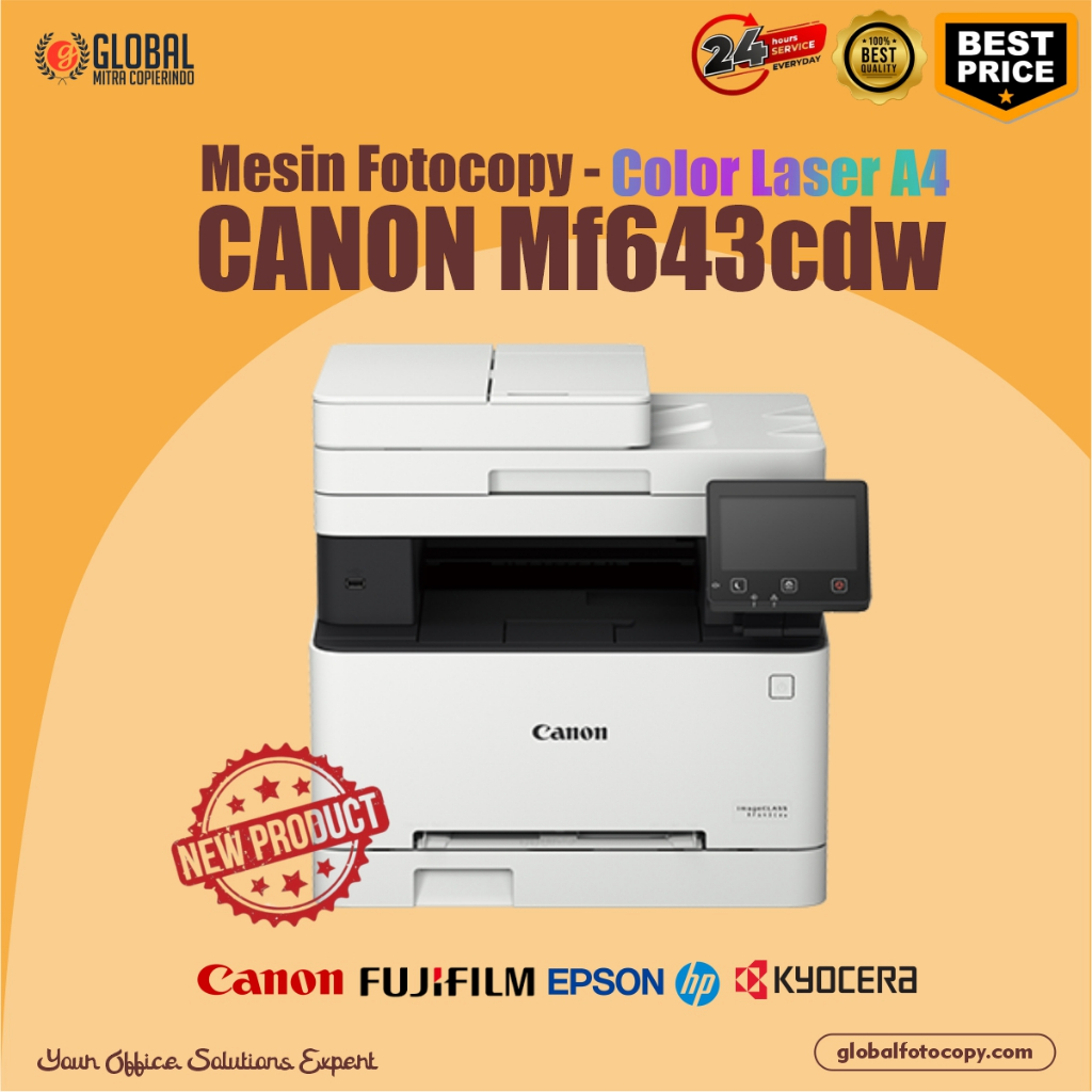 Jual Printer LaserJet Canon MF643Cdw Warna 3-in-1 (Print-Scan-Copy ...