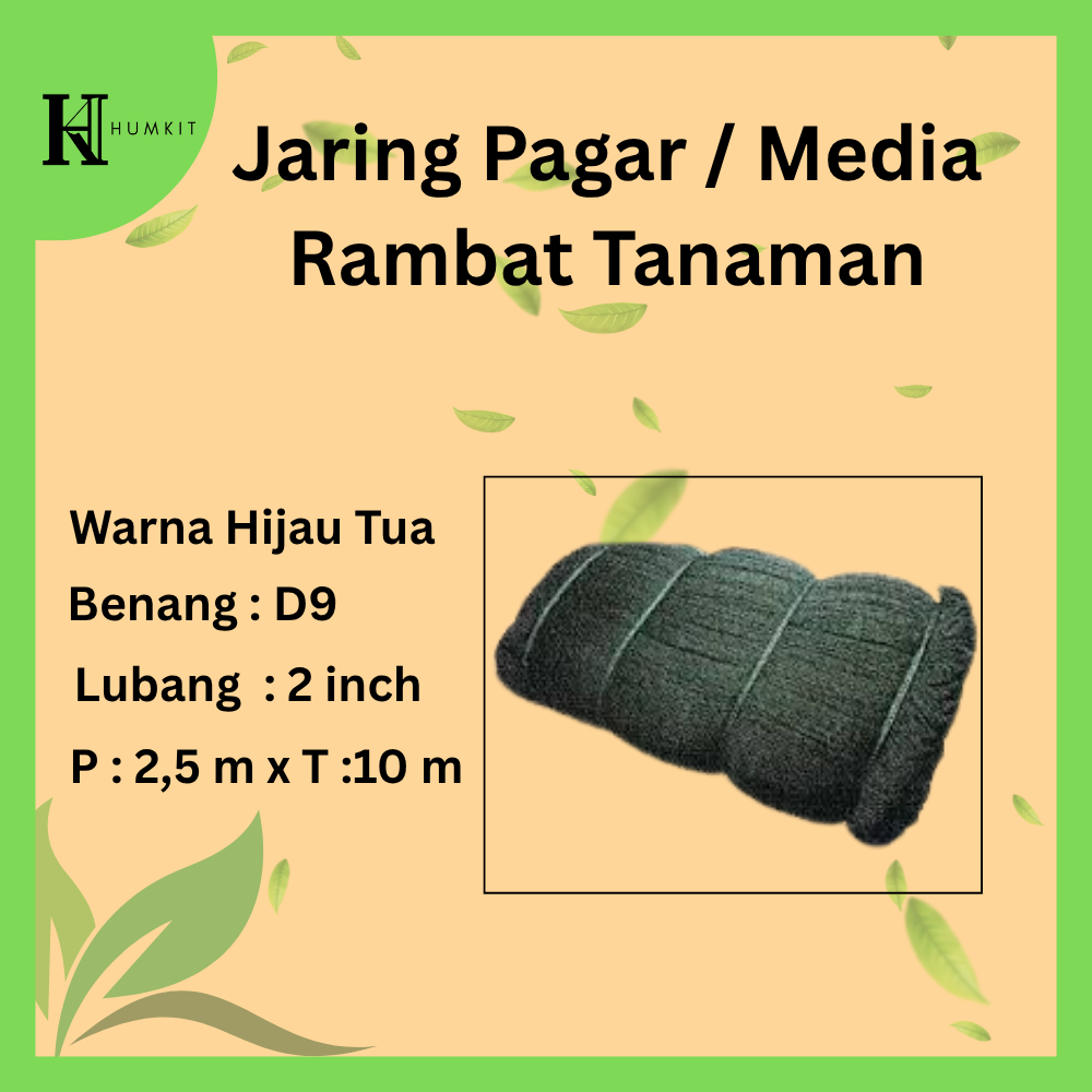 Jual Jaring Pagar Media Rambat Tanaman 2,5 meter x 10 meter | Shopee ...