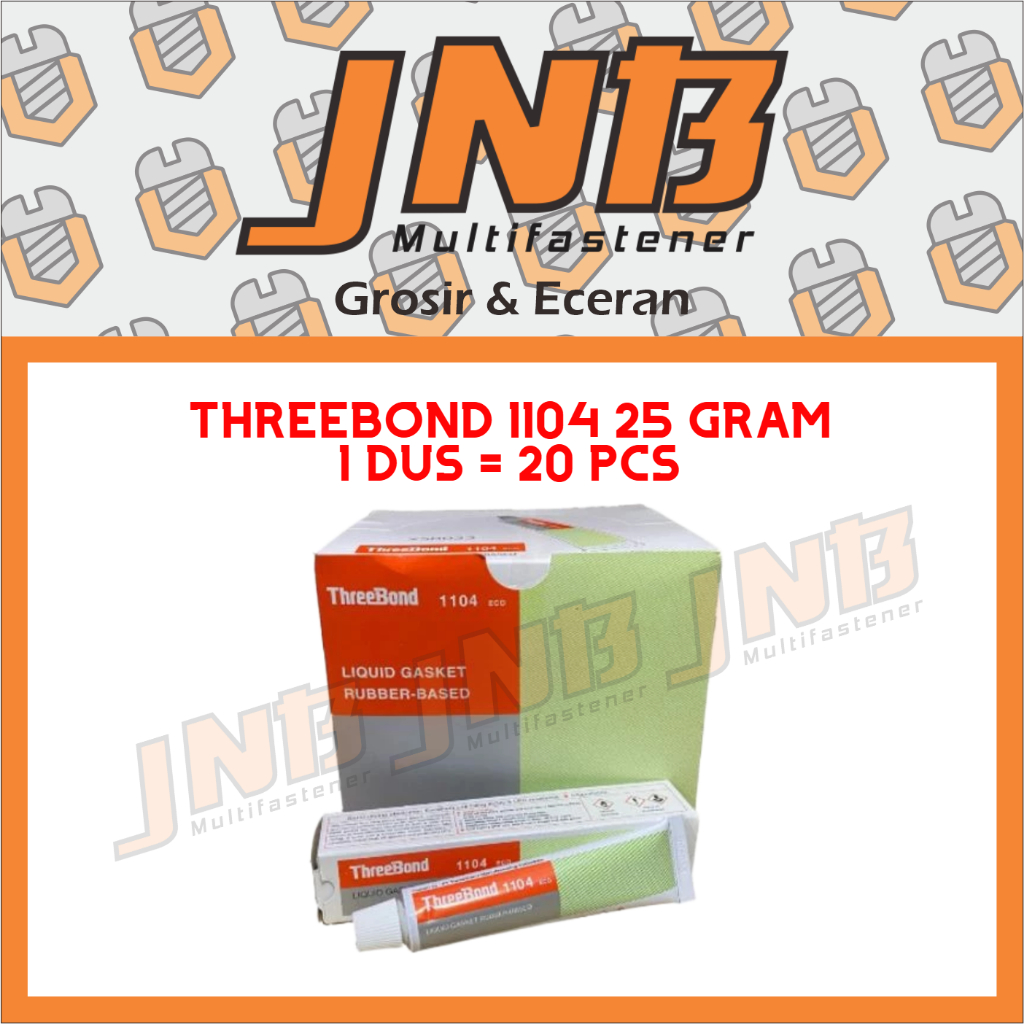 Jual 1 Box THREEBOND 1104 Liquid Gasket Rubber 25 GRAM Lem Paking ...