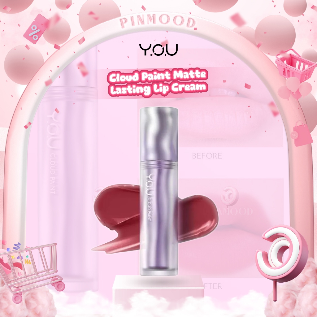 Jual Y.O.U - CLOUD PAINT MATTE LASTING LIP CREAM ( 3 g ) - Lipcream ...