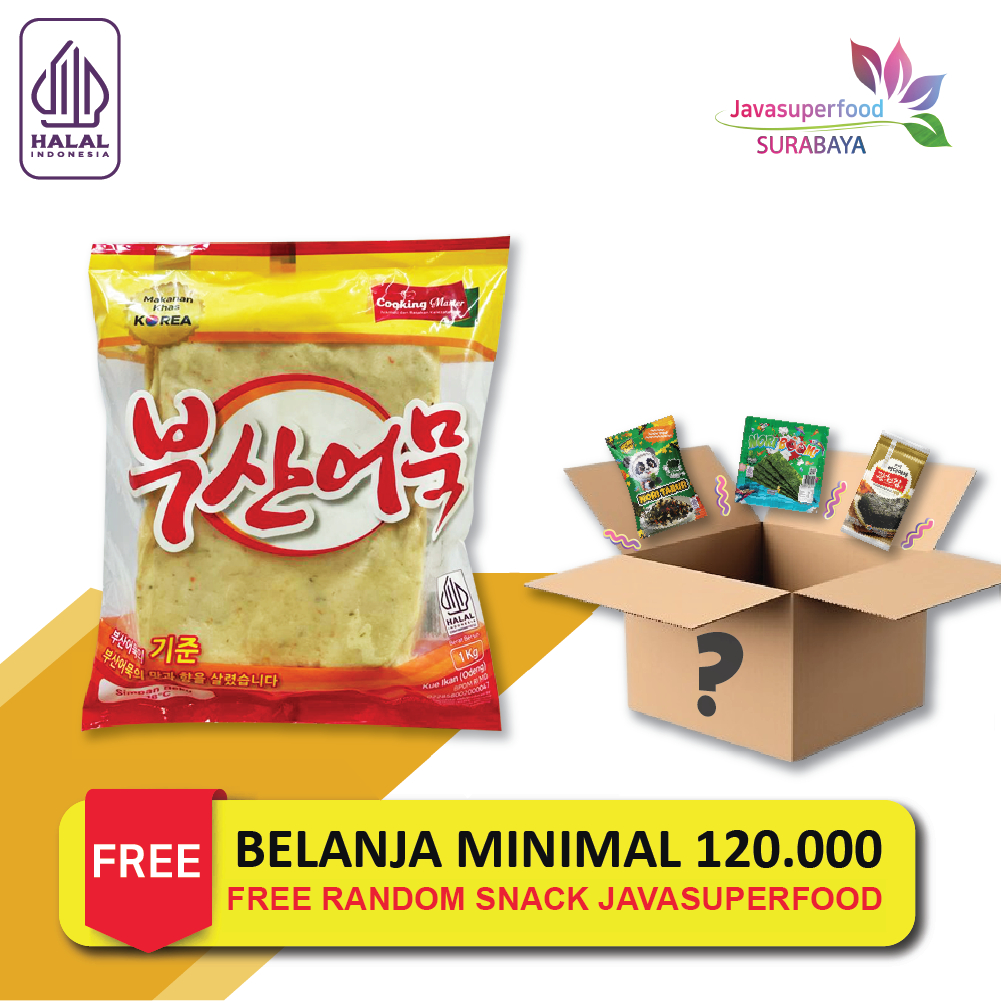 Jual Busan Eomuk Halal / Korea Fish Cake 1kg Makanan / Cemilan Korea ...