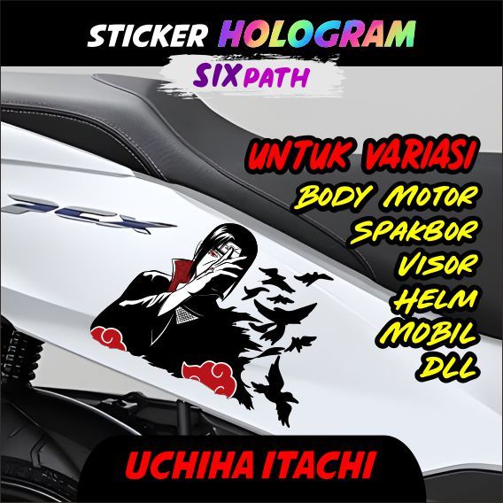 Jual Stiker Uchiha Itachi Hologram Genjutsu Sharingan Untuk Variasi ...