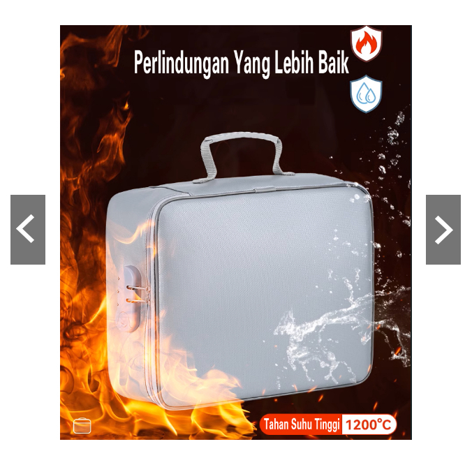 Jual Tas Penyimpan Dokumen Tahan Api dan Air Tempat Berkas Map | Shopee ...