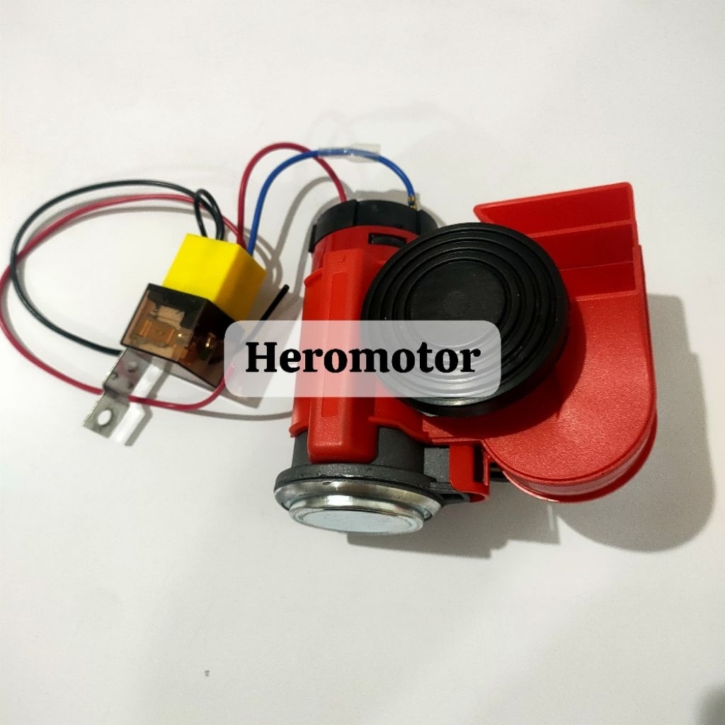 Jual klakson model suara kapal nautilus 12 volt lengkap relay socket ...