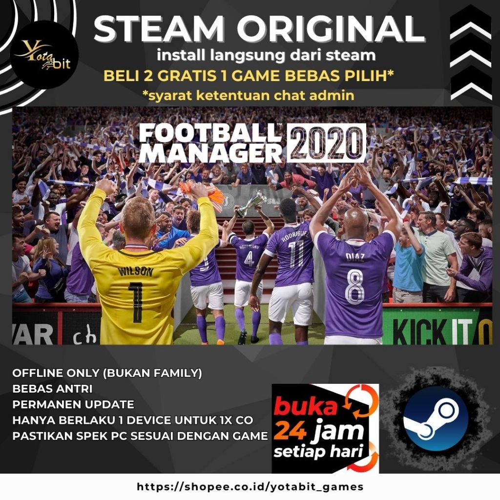 Jual Football Manager 2020 PC Game Original Offline | Shopee Indonesia
