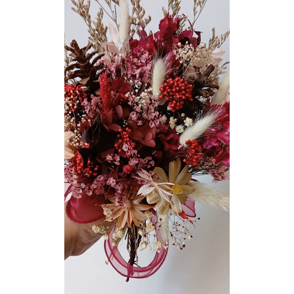 Jual HAND TIED BOUQUET| WEDDING FLOWER BOUQUET|DRIED FLOWER BOUQUET ...