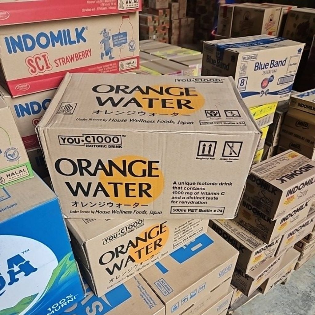 Jual CTN 24*500ML - YOU C WATER BOTOL PLASTIK RASA ORANGE / YOUC YOU C ...