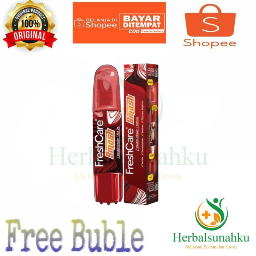 Jual Freshcare Smash Merah | Minyak Angin Fresh Care Double Inhaler 8 ...