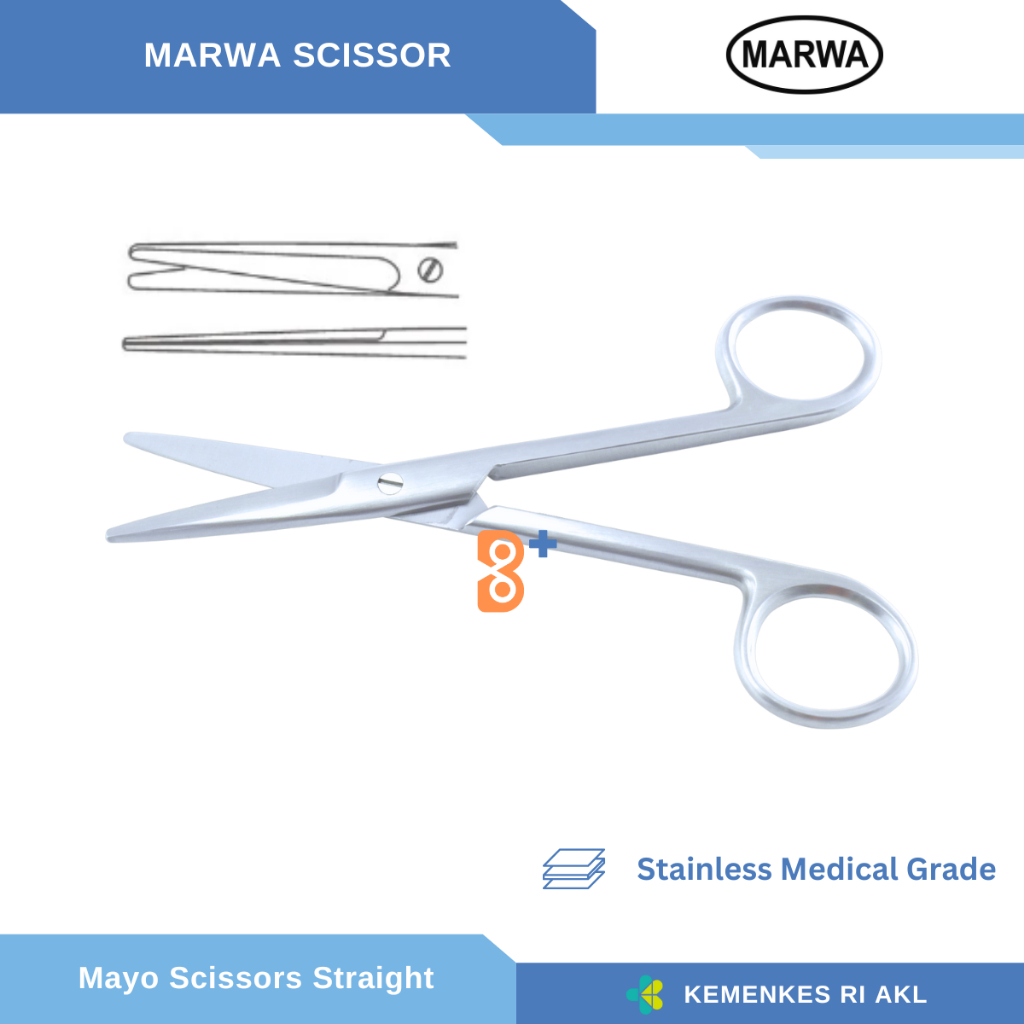 Jual Mayo Dissecting Scissor Straight / Gunting Mayo Lurus Tumpul ...