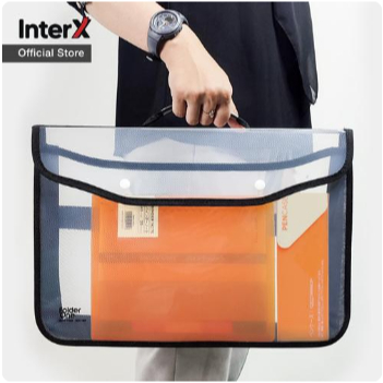 Jual Map Plastik Zipper Folio Kancing 2/ Map Tenteng Kancing 2 Inter X ...
